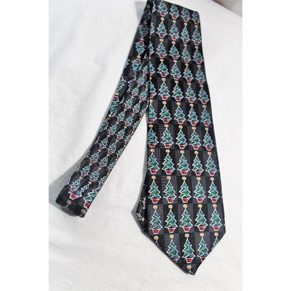 Accessories | Vintage Fn Silk Christmas Tree Necktie Xmas Tie 4 X 57 ...